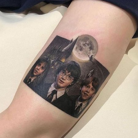 Тату в стиле Гарри Поттера: Варианты эскизов и их значение - VeAn Tattoo