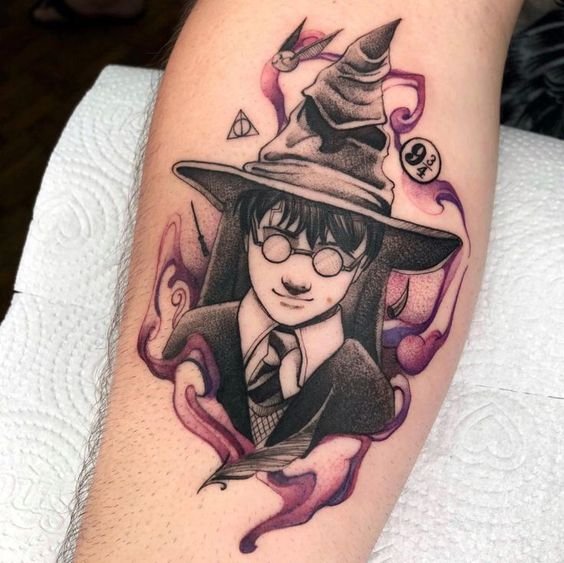 Тату в стиле Гарри Поттера: Варианты эскизов и их значение - VeAn Tattoo
