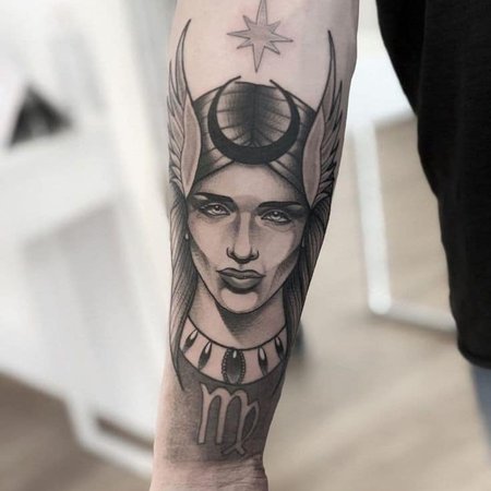 Тату знак Зодиака Дева: значение, идеи, 35+ фото. - VeAn Tattoo