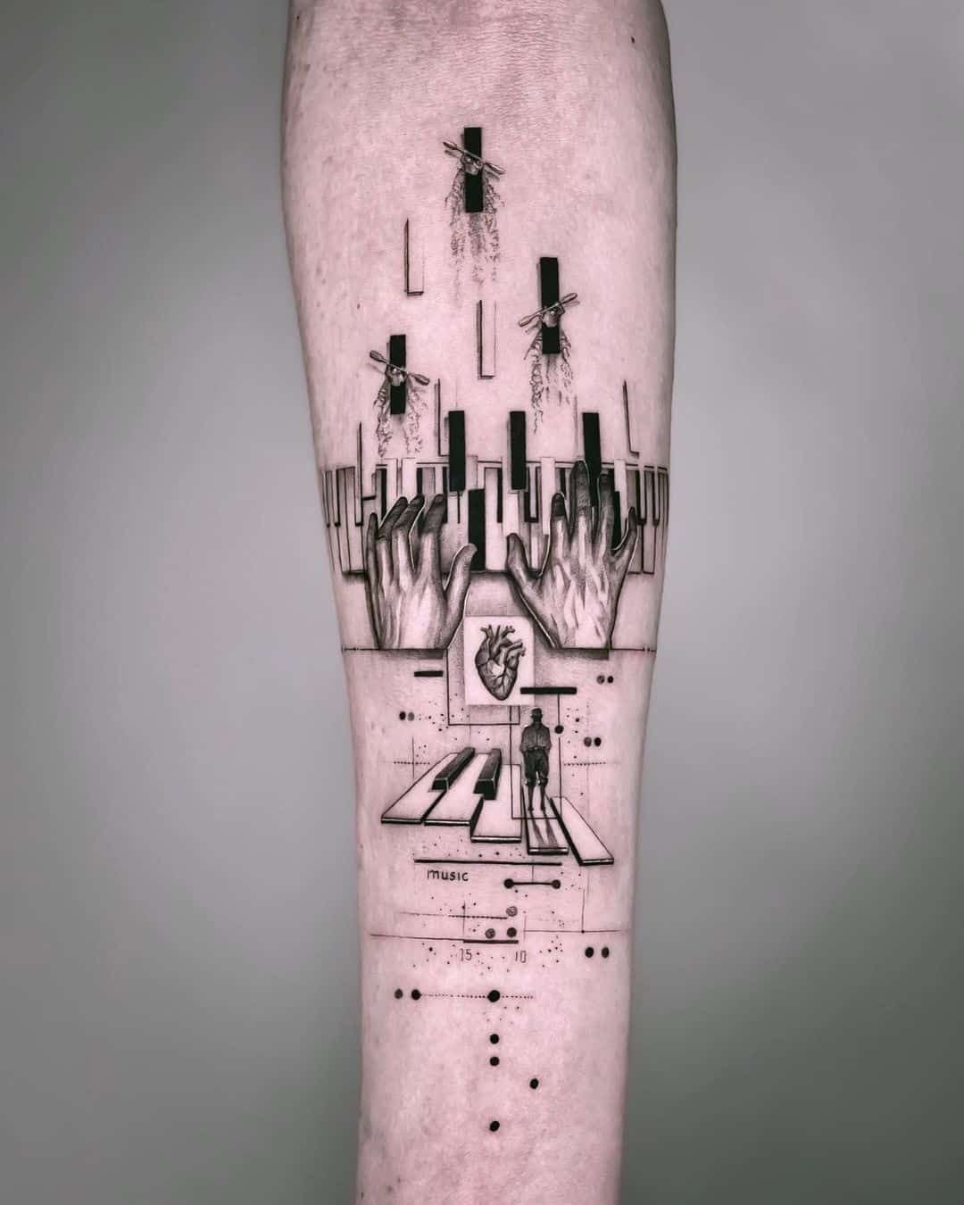 Музыкальные тату | Основные значения. Варианты дизайна. | VeAn Tattoo
