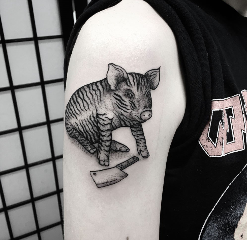 Тату эскизы "Свинья" - VeAn Tattoo