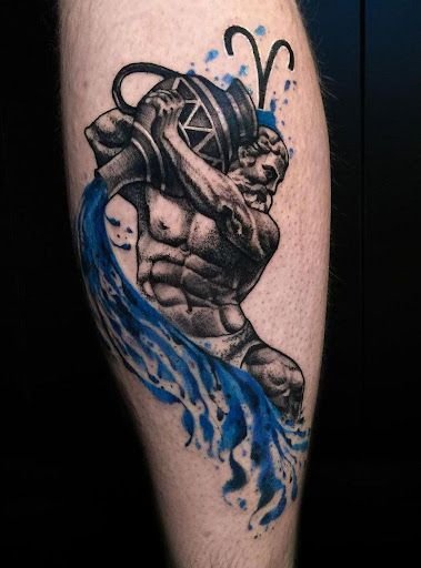 Тату знак Зодиака Водолей / значение, идеи / 35+ фото | VeAn Tattoo